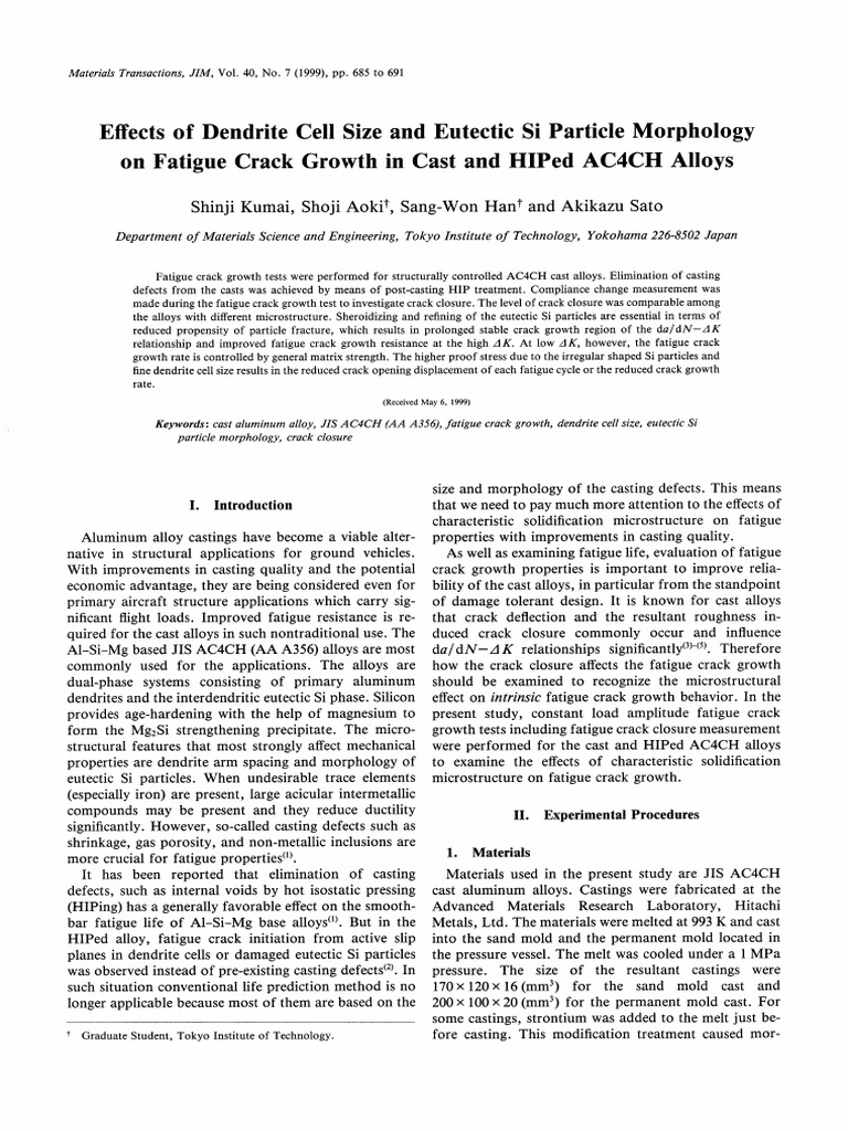 685 - Dendrite Size - Si Paticle | PDF