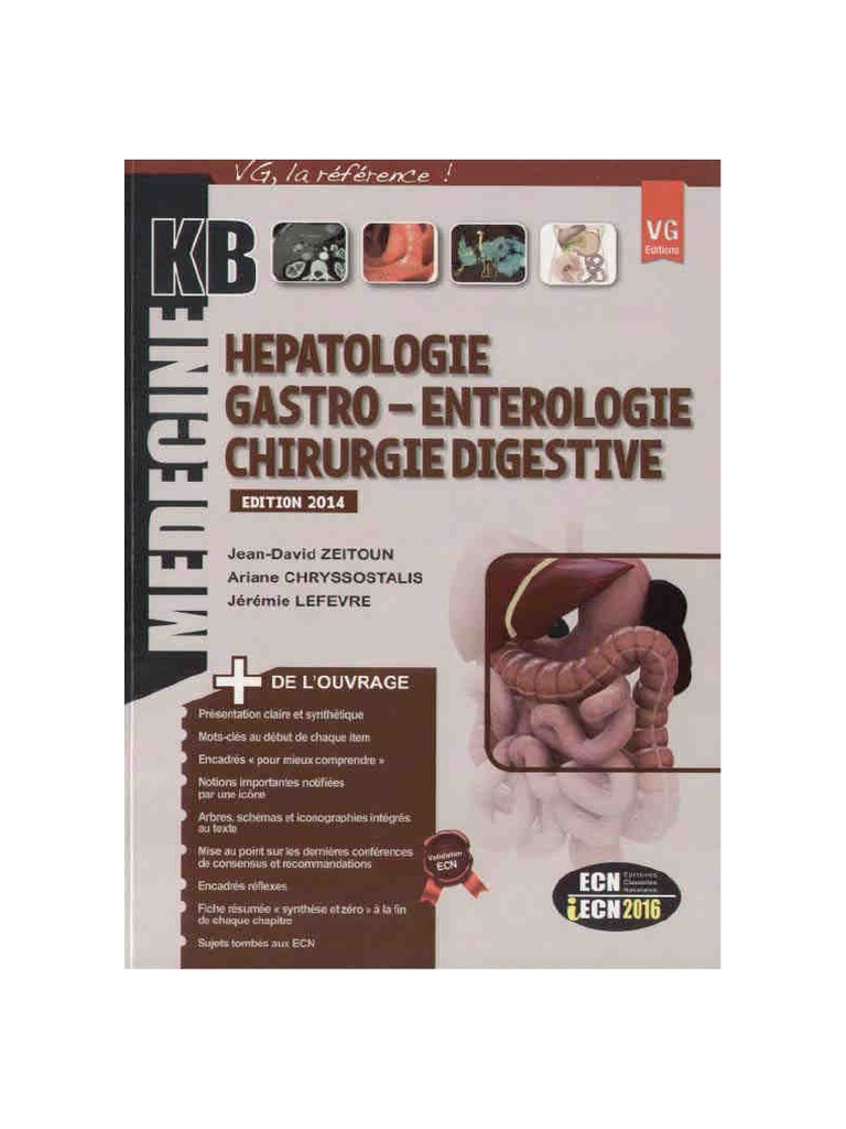 Kb Hepatologie Gastro-Enterologie Chirurgie Digestive - 2014 | PDF