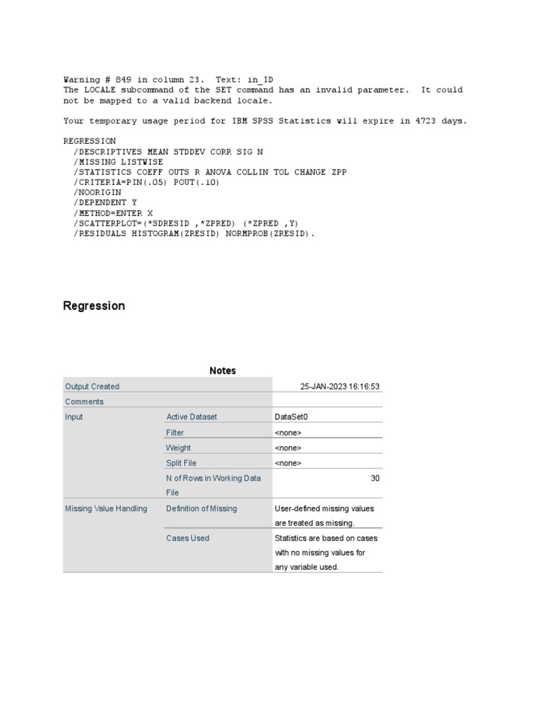 Output | PDF | Errors And Residuals | Coefficient Of Determination
