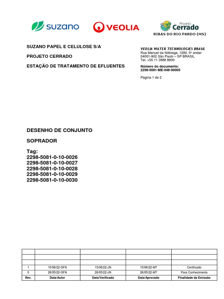 2298 5081 ME 048 50005 - R1 - Soprador Desenho de Conjunto | PDF