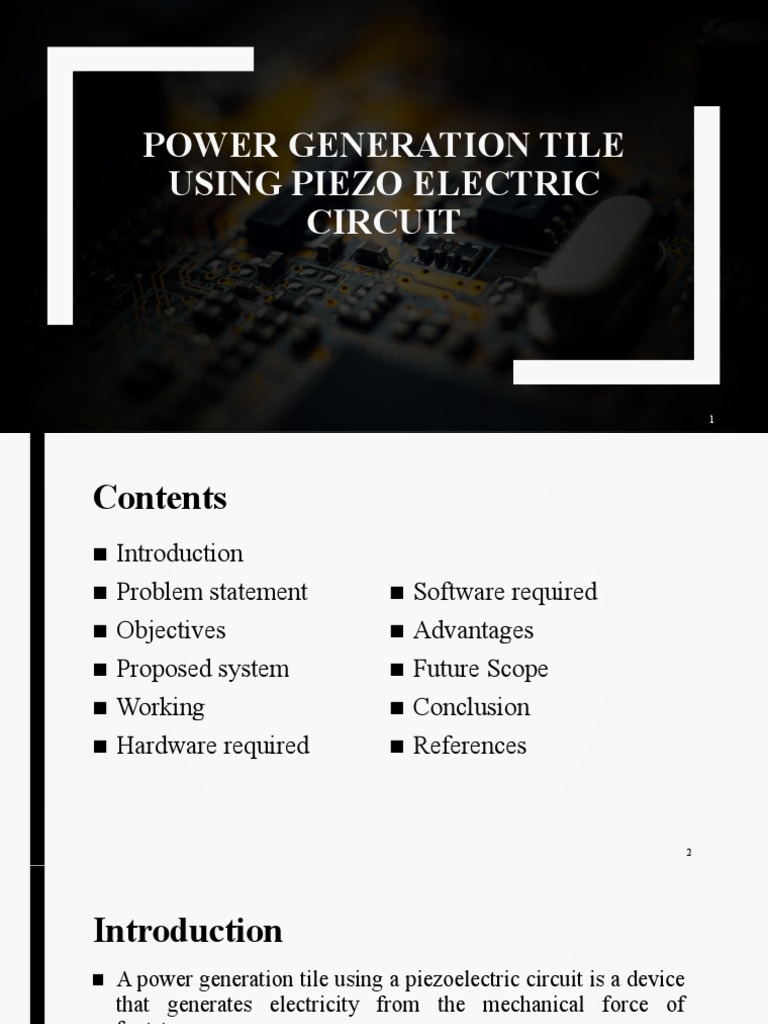 Energy Generation Using Tile | PDF | Piezoelectricity | Microcontroller