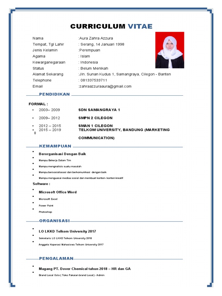CV Aura Baru | PDF