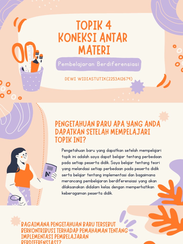 Koneksi Antar Materi - Topik 4 | PDF