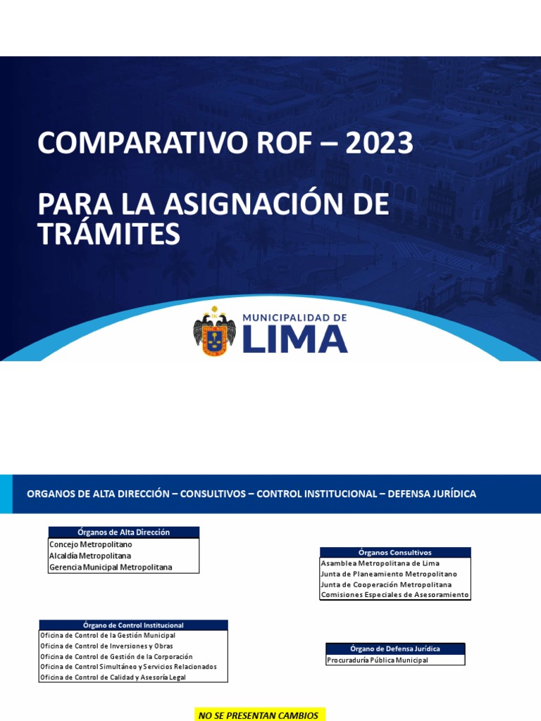 ROF 2023 - Cuadro Comparativo | PDF | Defensa Civil | Valores
