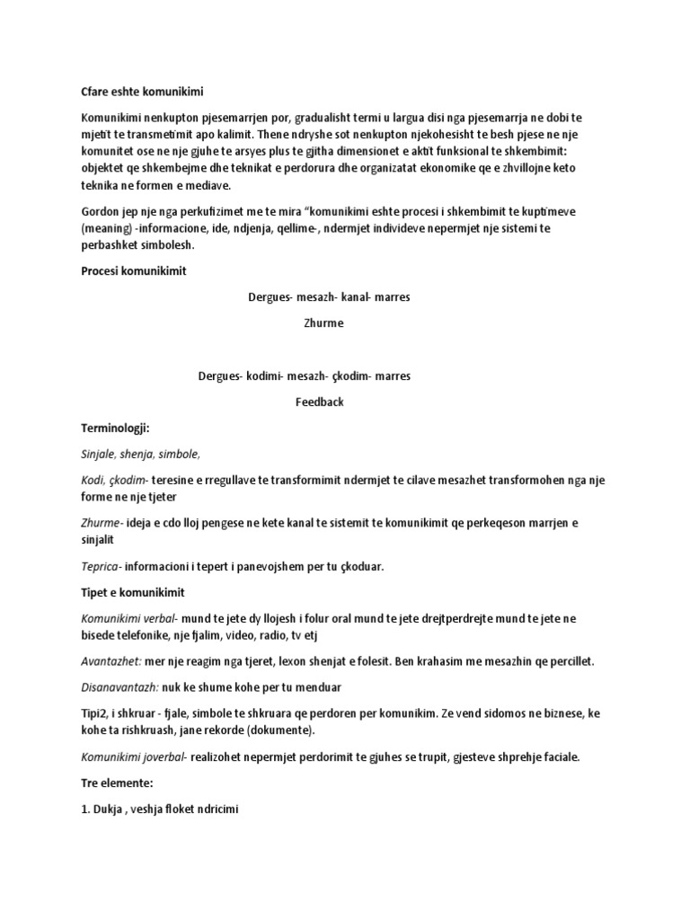 Leksionet e Sociologji e Komunikimit | PDF