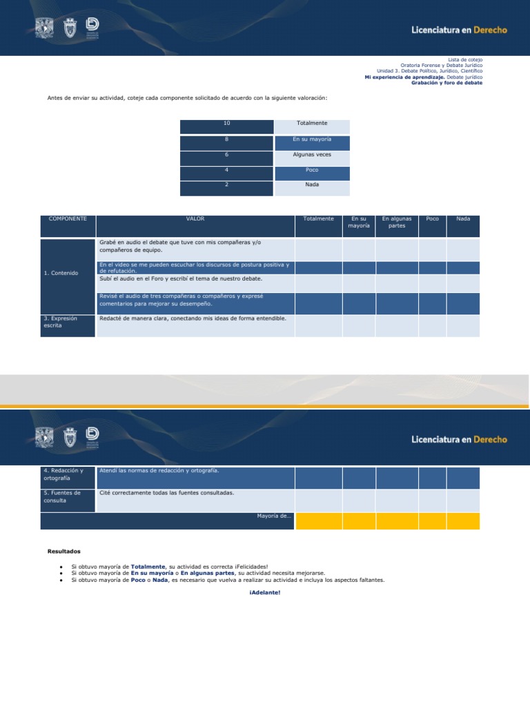 cotejo_grabacion_foro_u3 | PDF