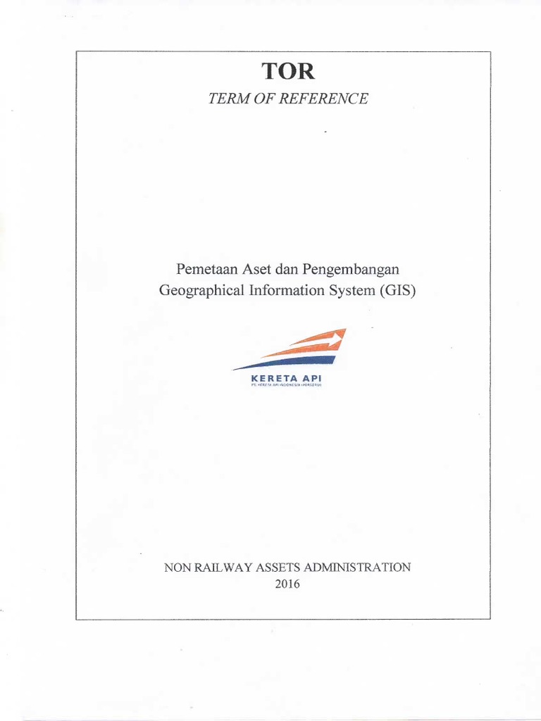 TOR Pemetaan Aset Dan Pengembangan Geographical Information System (GIS ...