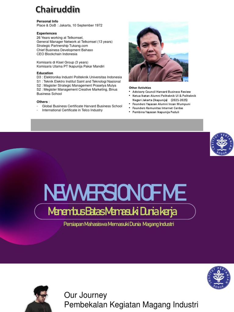 Pembekalan Mahasiswa-IPB - Chairuddin | PDF