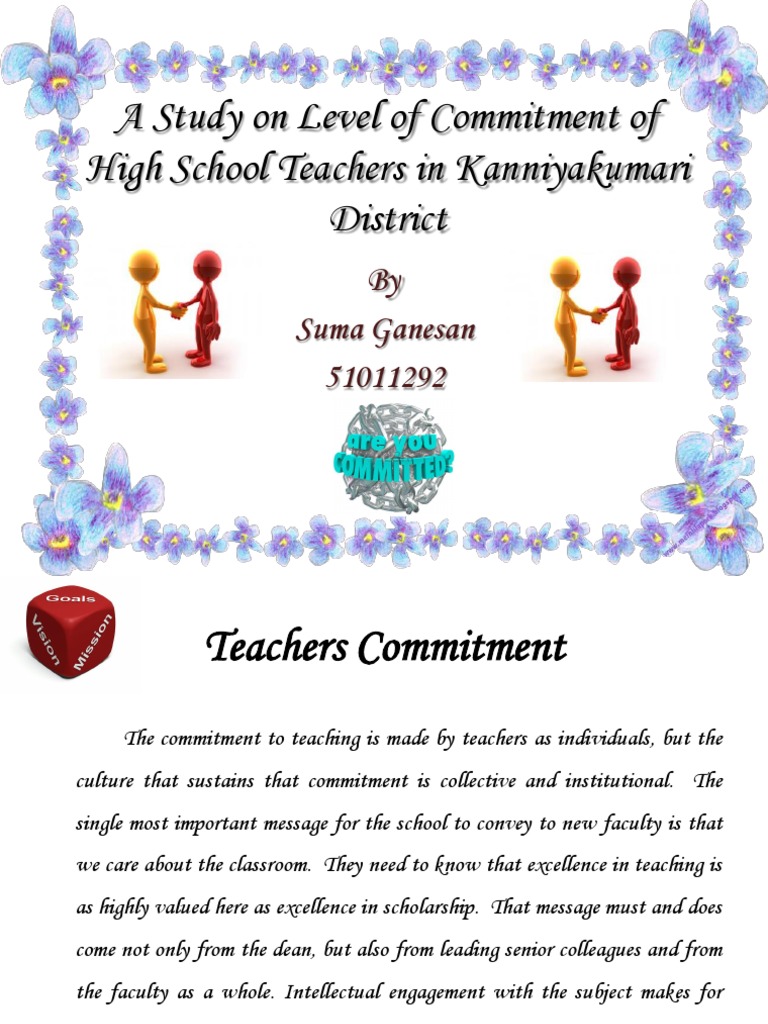 Teachers Commitment | Download Free PDF | Sampling (Statistics) | Teachers