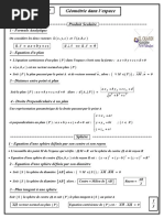 Résumé de géométrie dans l'espace 2 bac | PDF | Coordonnées ...