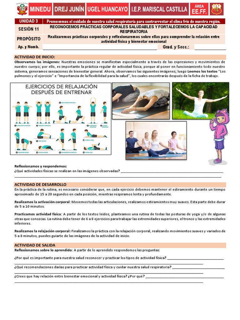 Ficha 11 SA IIIU 1° EF | PDF
