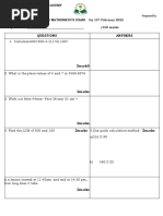 Math p6 Questions From Nesa | PDF | Area