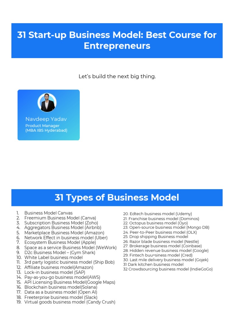 1.introduction To Business Model Section 1 | PDF | Business Plan ...