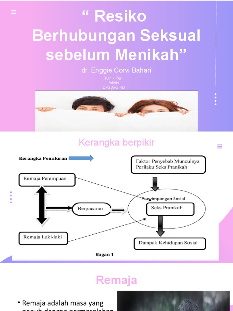Resiko Seks Pranikah pada Remaja | PDF