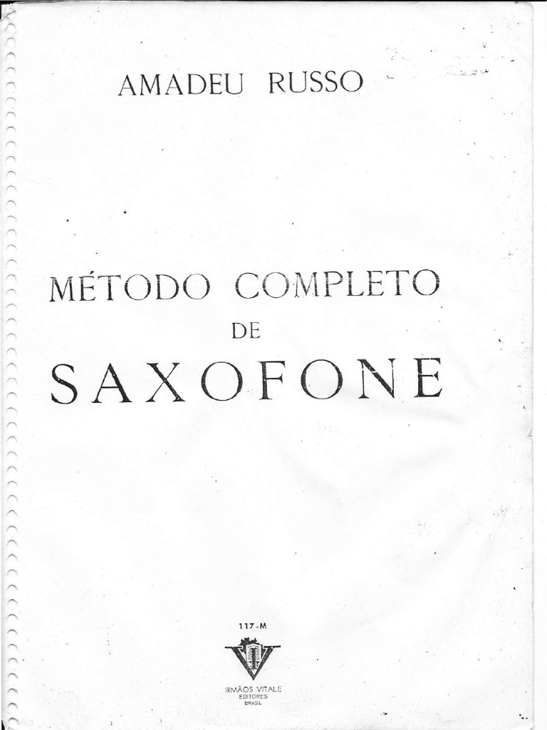Método Completo de Saxofone - Amadeu Russo | PDF | Saxofone | Som