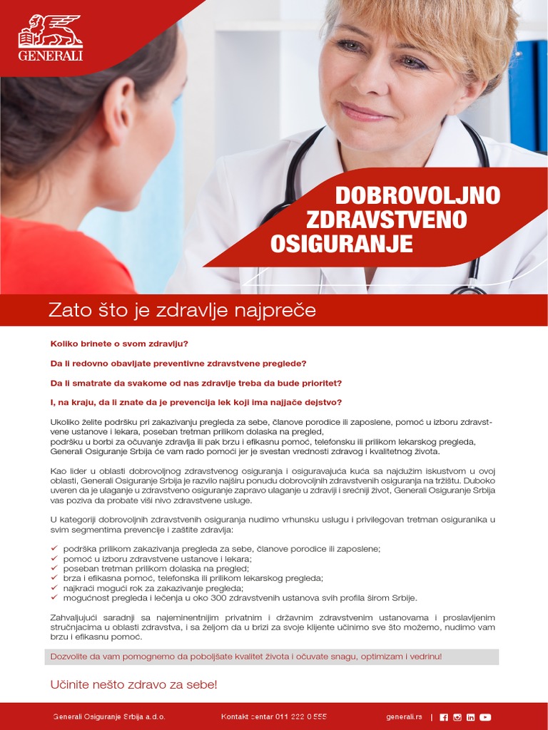 Dobrovoljno Zdravstveno Osiguranje Web 2022 | PDF