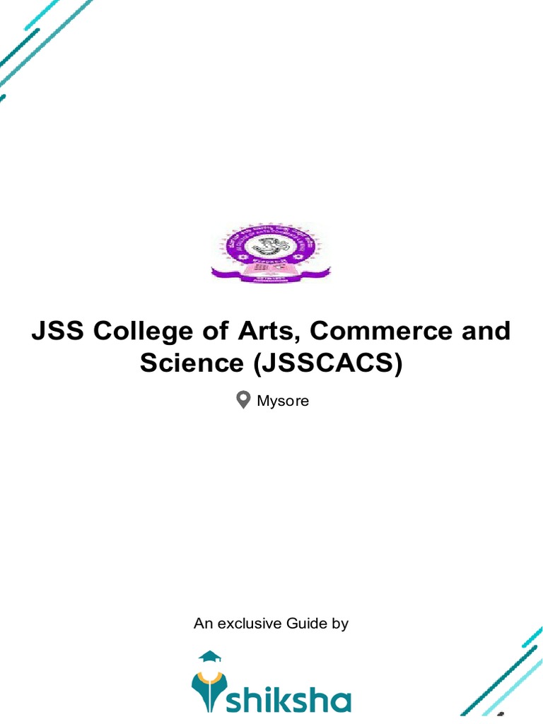 JSS College of Arts, Commerce and Science (JSSCACS) : Mysore | PDF | Career And Technical ...
