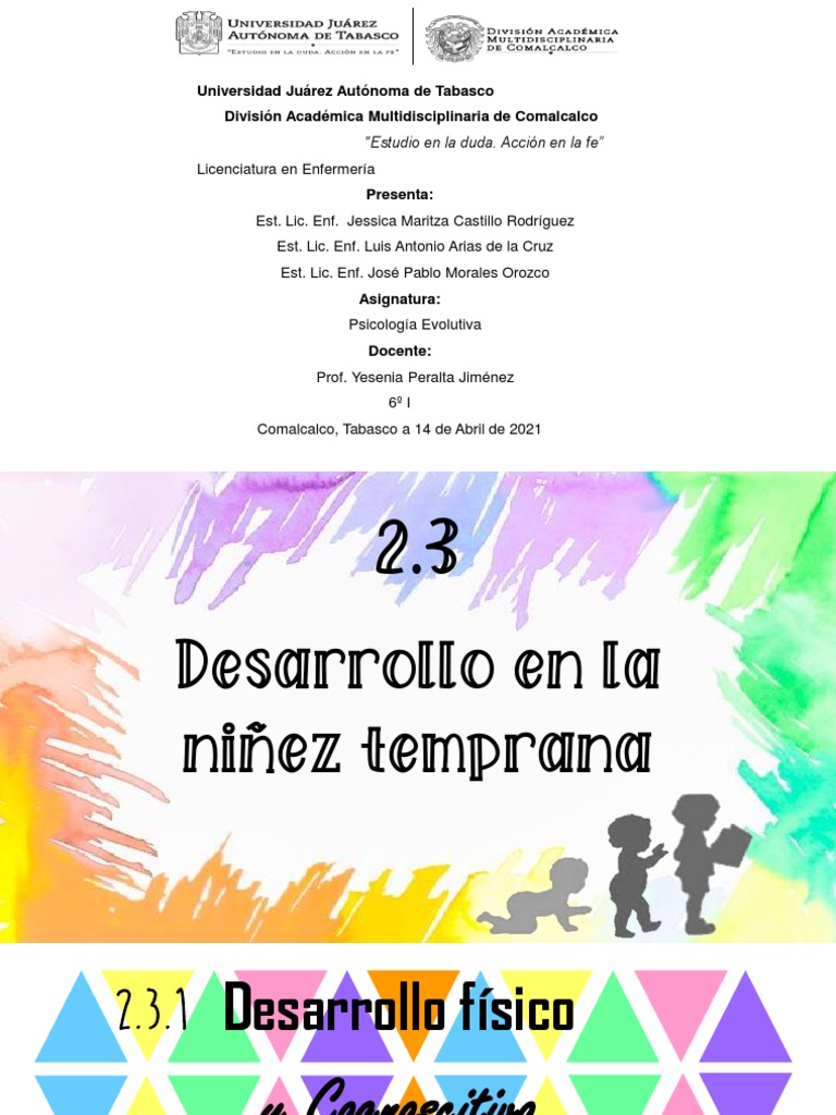 3. desarrollo fisico y cognoscitivo en la niñez temprana | PDF ...