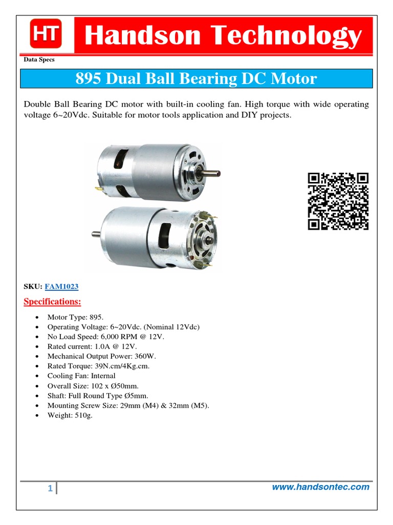 895 Motor | PDF