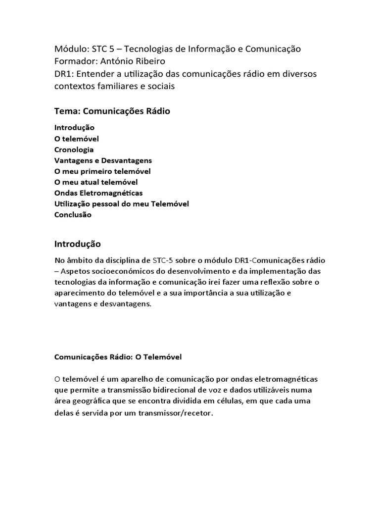 Módulo STC5 DR1 | PDF