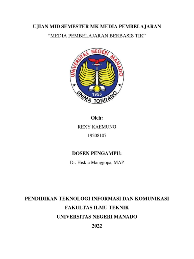 Ujian Mid Semester MK Media Pembelajaran | PDF