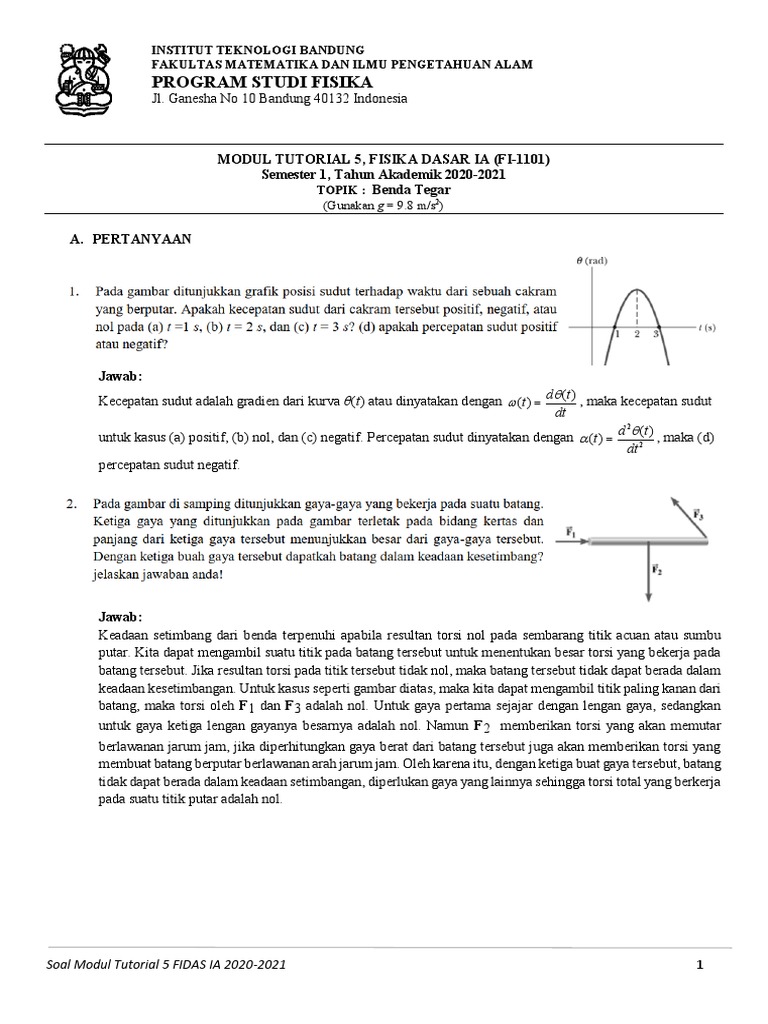 Solusi-Modul Tutorial 5 FIDAS IA 2020-2021 | PDF