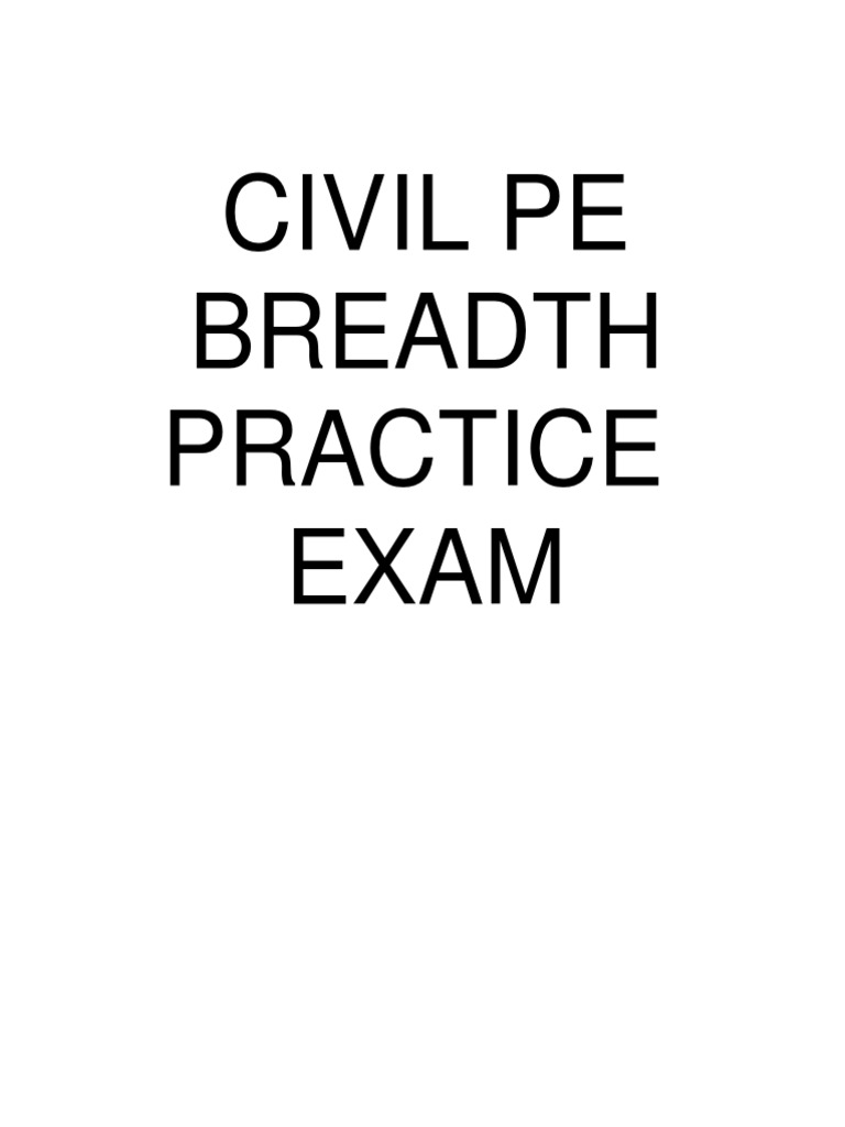 Breadth Practice Exam | PDF | Engineering | Applied And ...