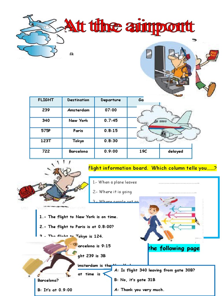 Flight Information Exercise | PDF