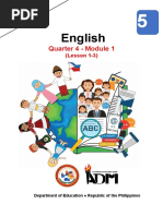 English5 Q3M1L3 Text Type Enumeration | PDF | Learning | Cognition