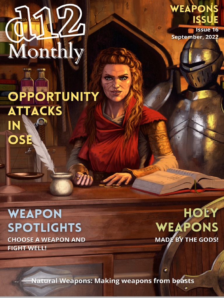 d12 Monthly-Issue 16-Weapons by-YUMDM | PDF | Spear | Dagger