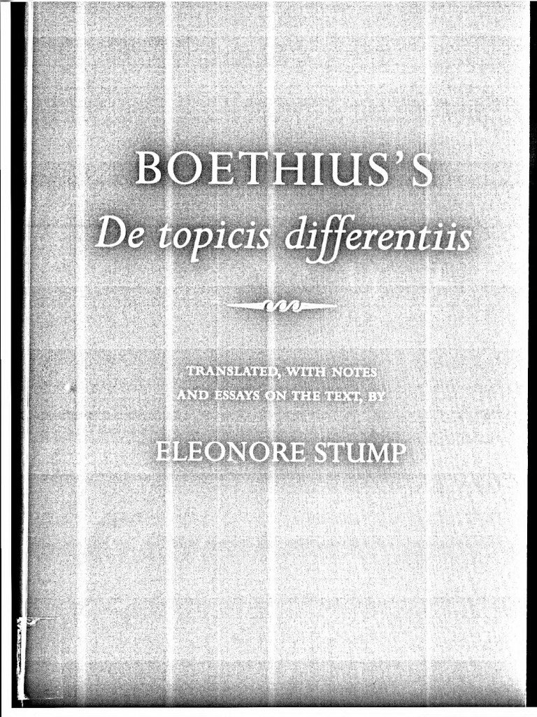 (Cornell Classics in Philosophy) Eleonore Stump - Boethius's - de ...