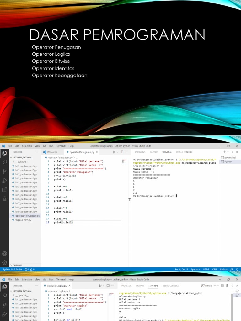 Operator dalam Pemrograman | PDF