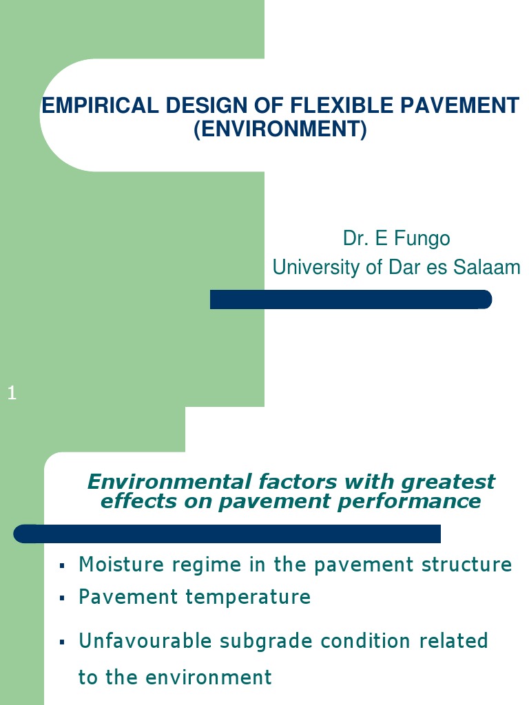 Lecture 4 - Emprical Pavement Design - Environment-1 | PDF | Road ...