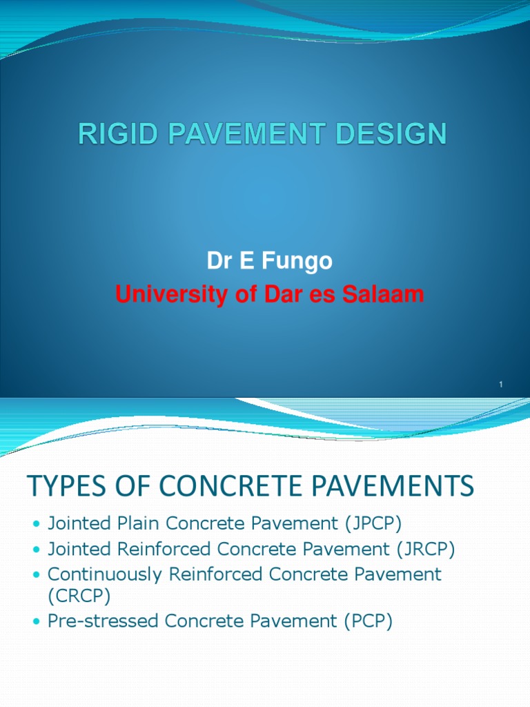Lecture 9 - Design of Rigid Pavement | PDF | Road Surface | Concrete