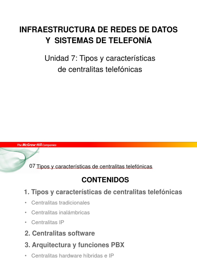 Ud7 IRDST | Descargar gratis PDF | protocolo de Iniciacion de Sesion | Central telefónica