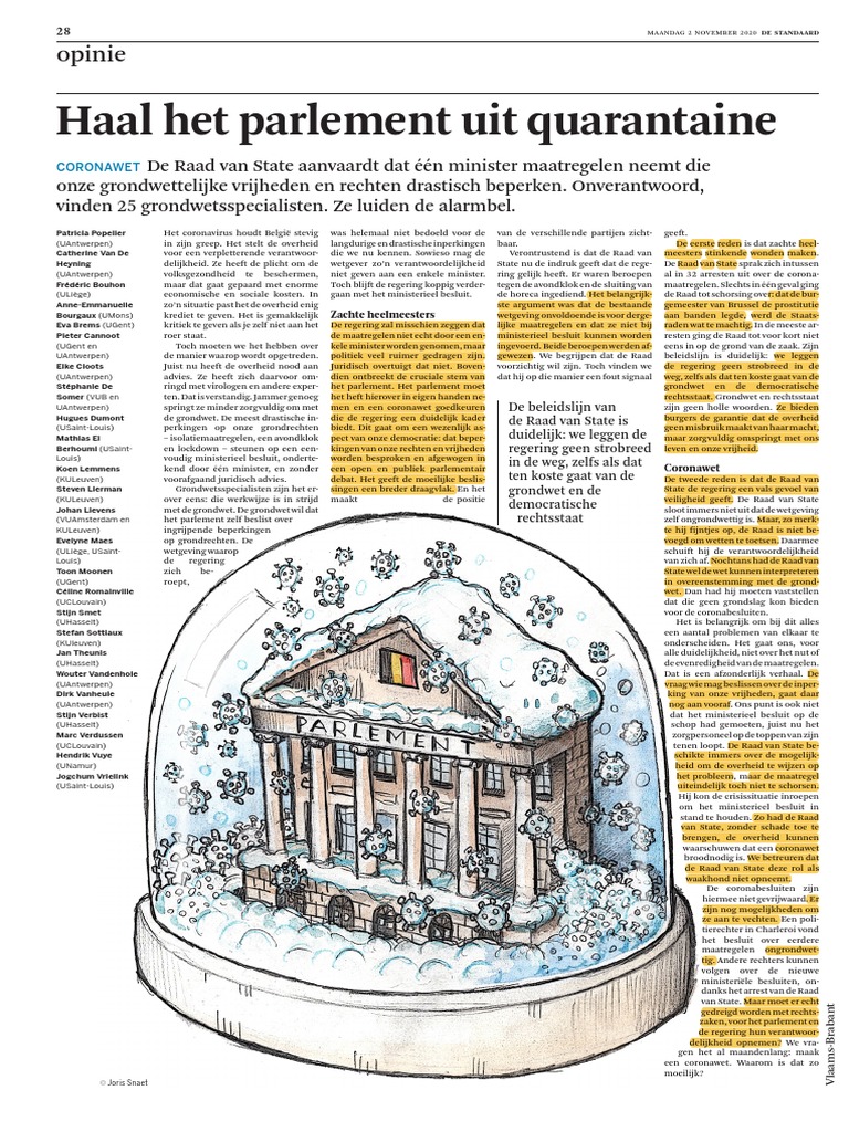 Opiniestuk DS 02-11-2020 | PDF