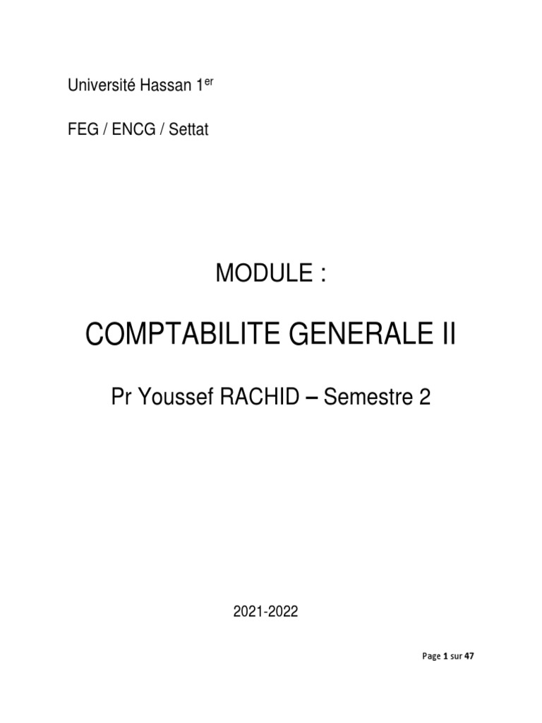 Compta 2 | PDF | Affaires | Technologie et ingénierie