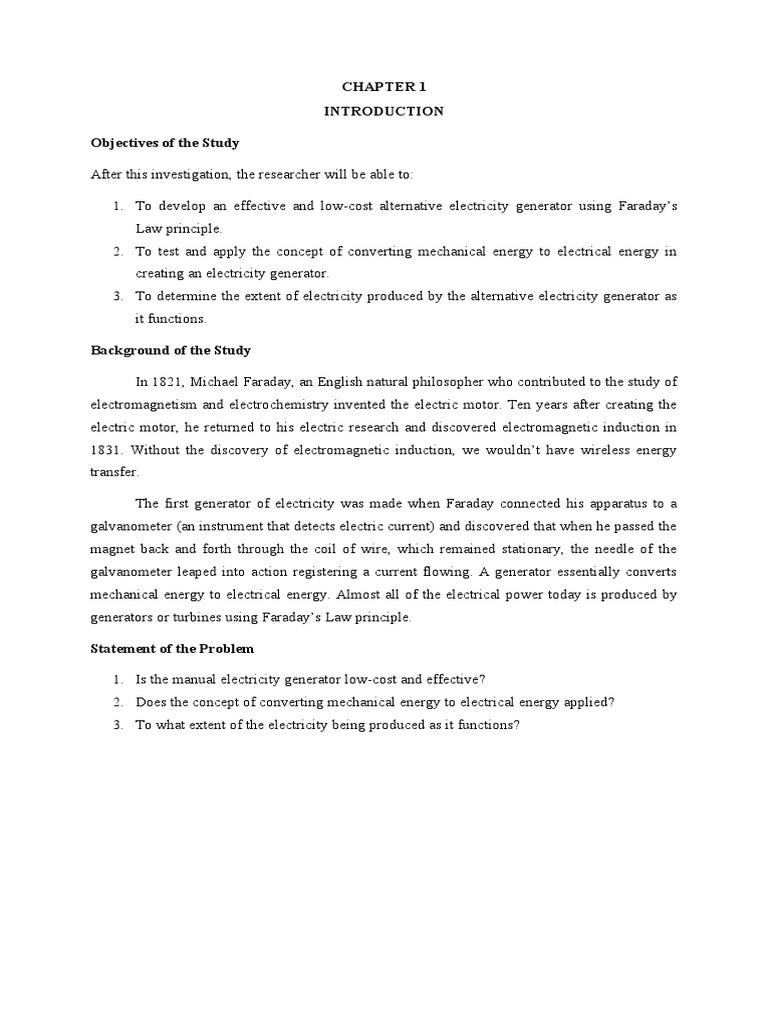 Investigatory Project in Physics | PDF | Electric Generator | Electricity