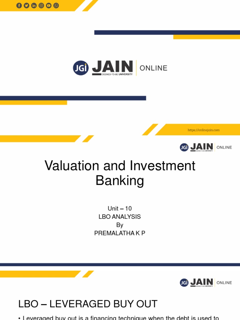 CV Unit 10 | PDF | Leveraged Buyout | Capital Structure