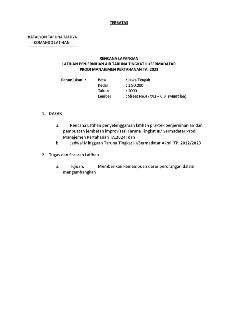 Batalyon Taruna Madya | PDF