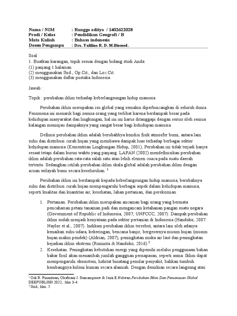 Rangga Aditya 1402622028 Bahasa Indonesia Aktivitas 7 | PDF | Sains & Matematika