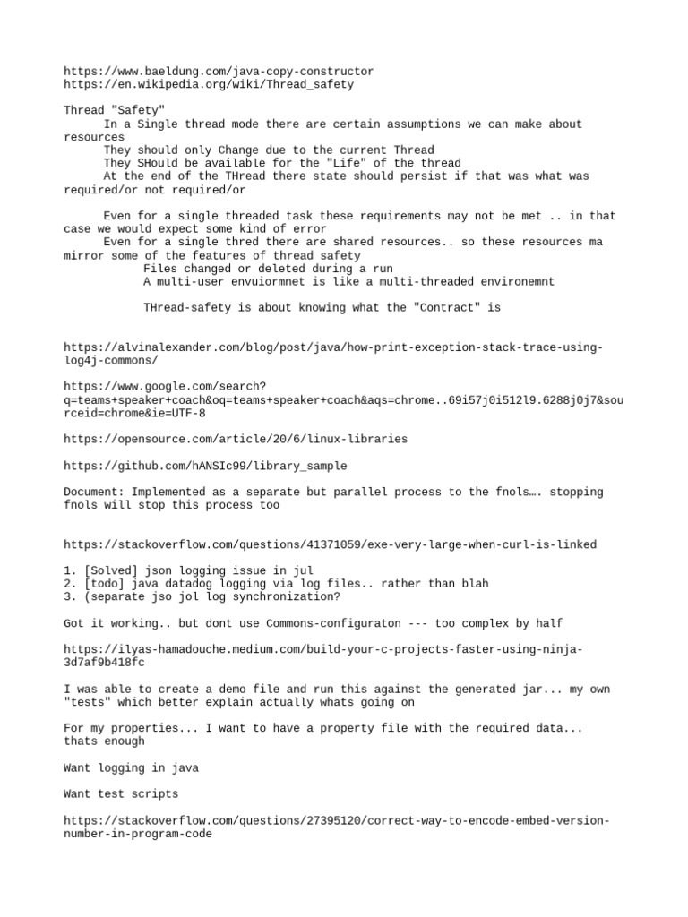 Thread Safety Pdf 