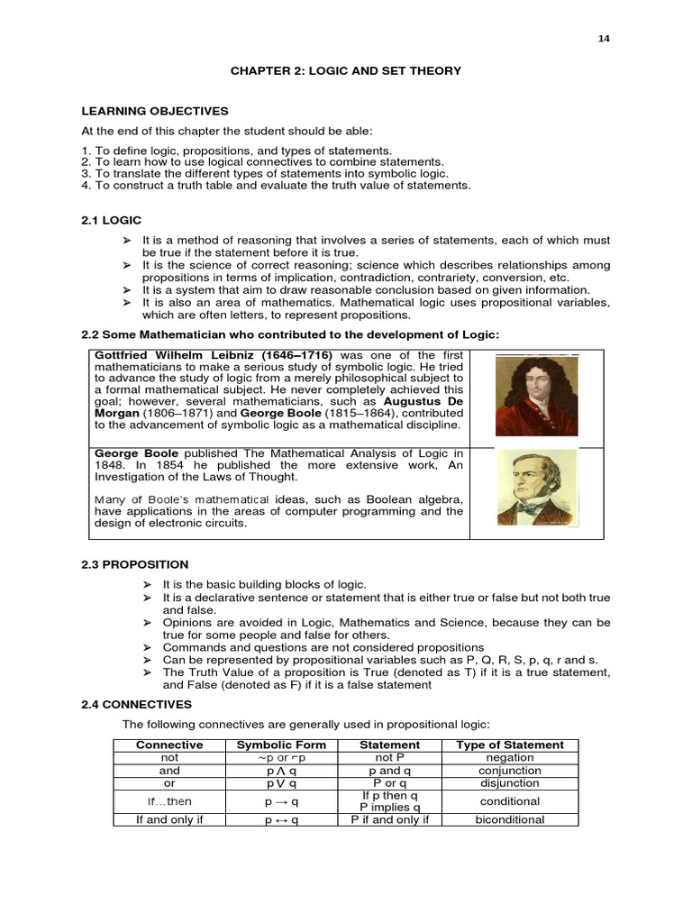 Chapter 2 LOGIC | PDF