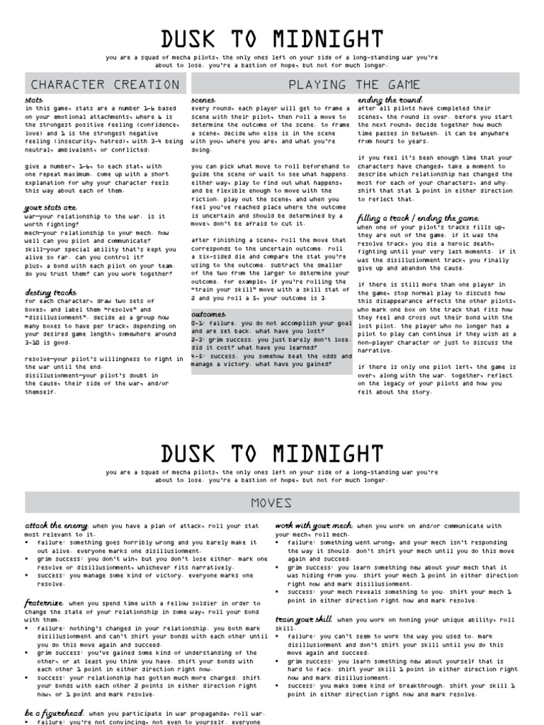 Dusk To Midnight | PDF