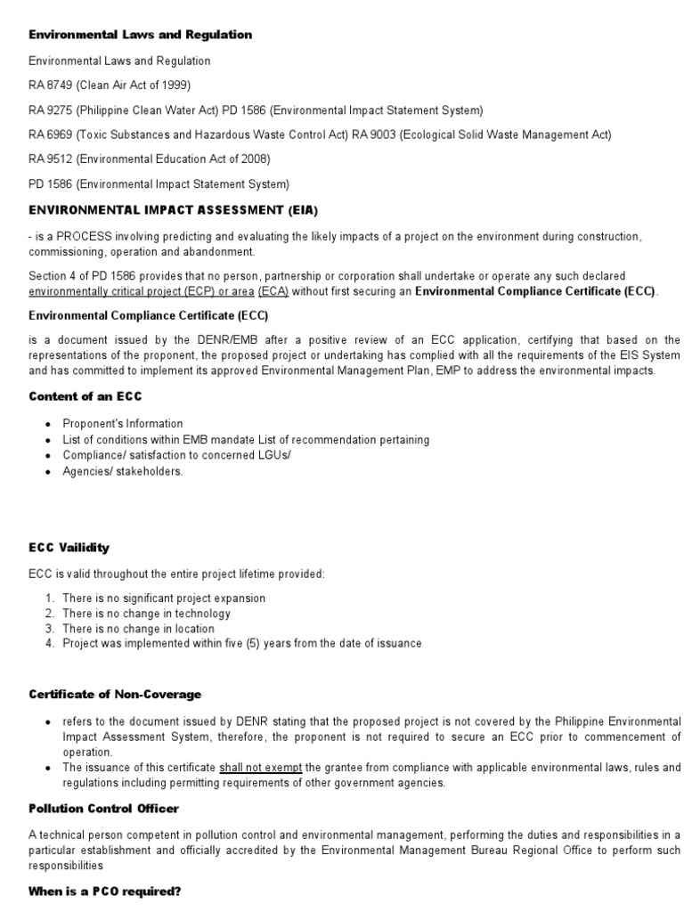 Environmental Science Midterm Reviewer | PDF | Environmental Impact ...