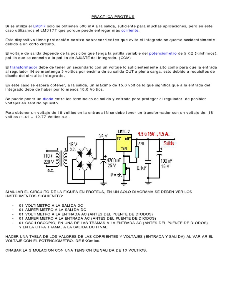 Practica PROTEUS | PDF