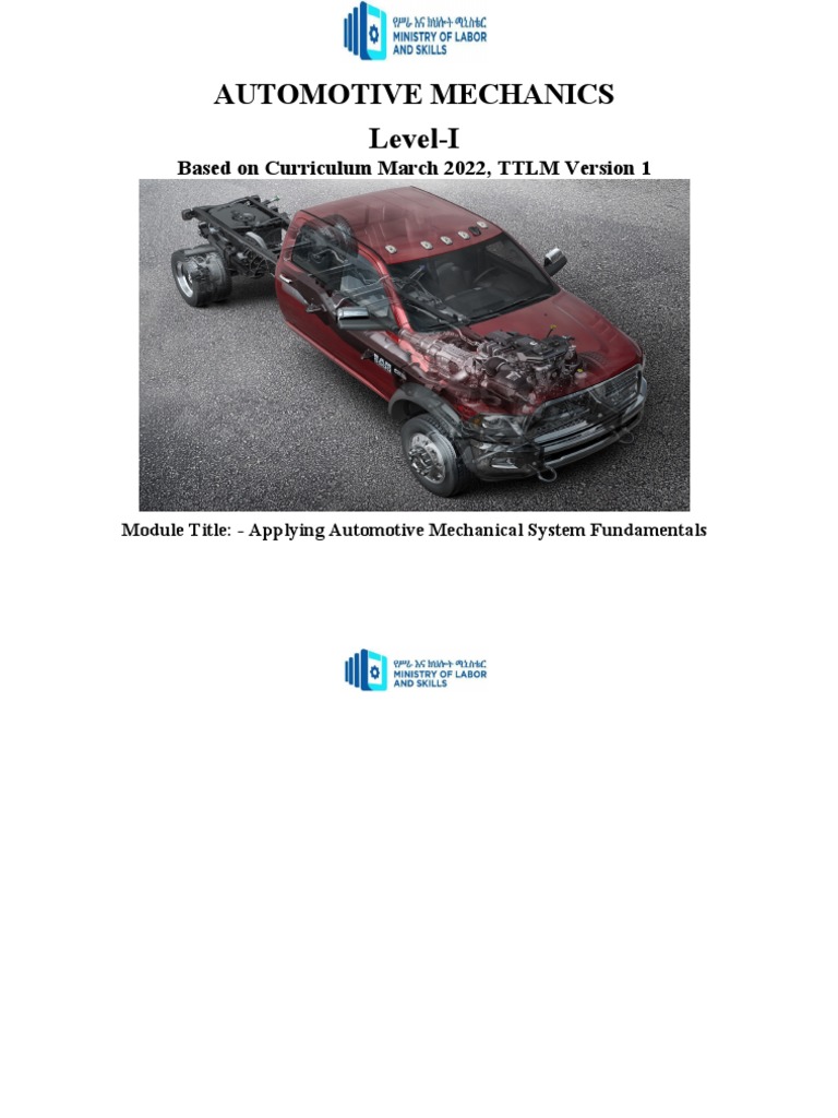 M05-Automotive Mechanical System Fundamental | PDF | Internal Combustion Engine | Automatic ...