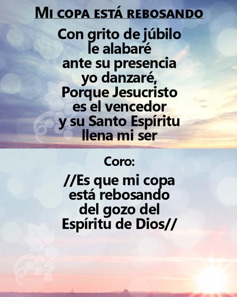 Am MI COPA ESTA REBOSANDO | PDF