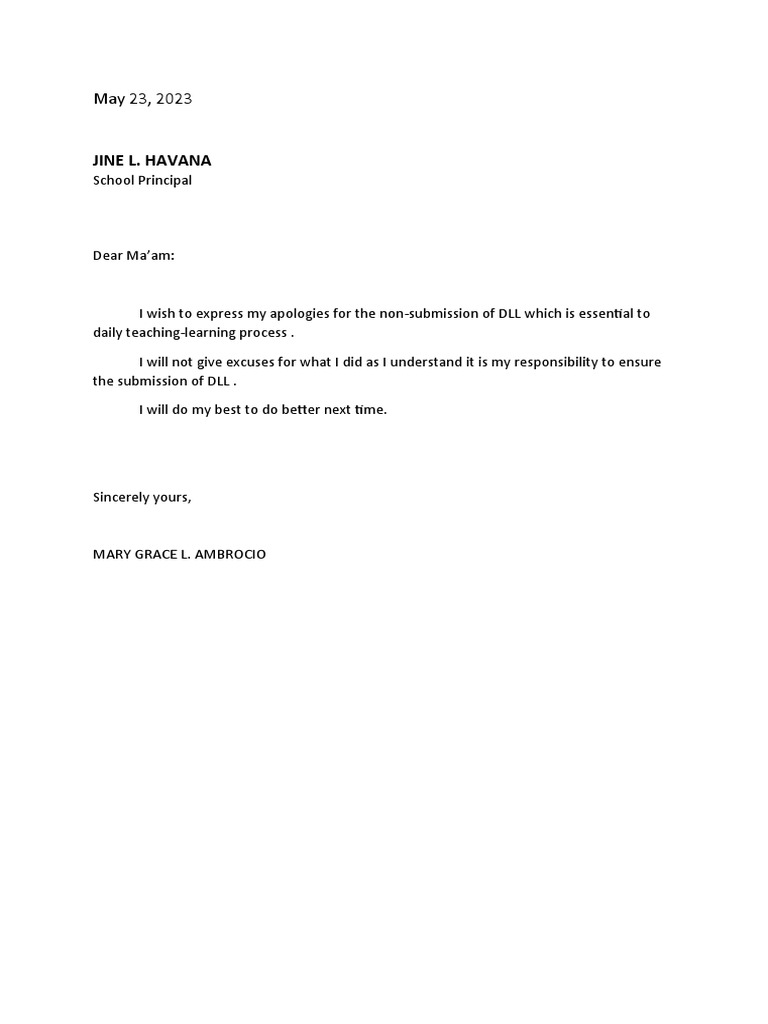 Explaination Letter to PRC | PDF