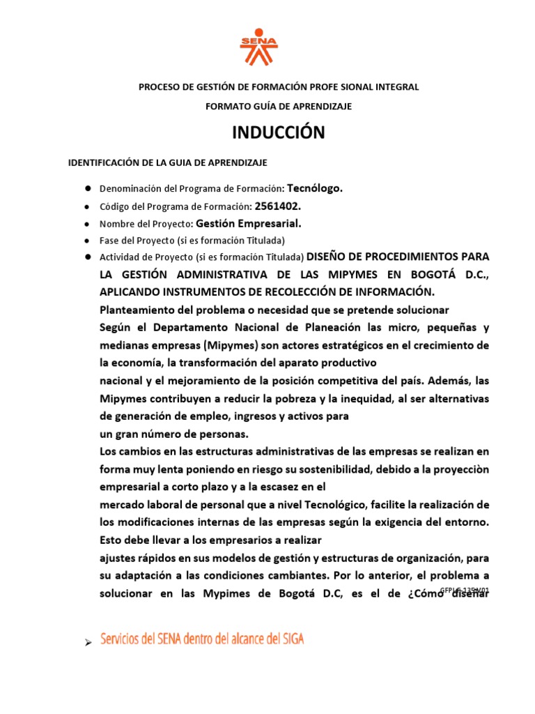 Guia Induccion 1 Laura Natalia Aguilar Laverde | PDF | Pequeñas y ...